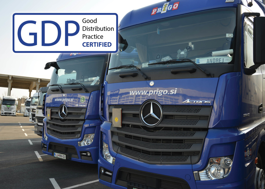 Prigo z GDP certifikatom | Transport in logistika