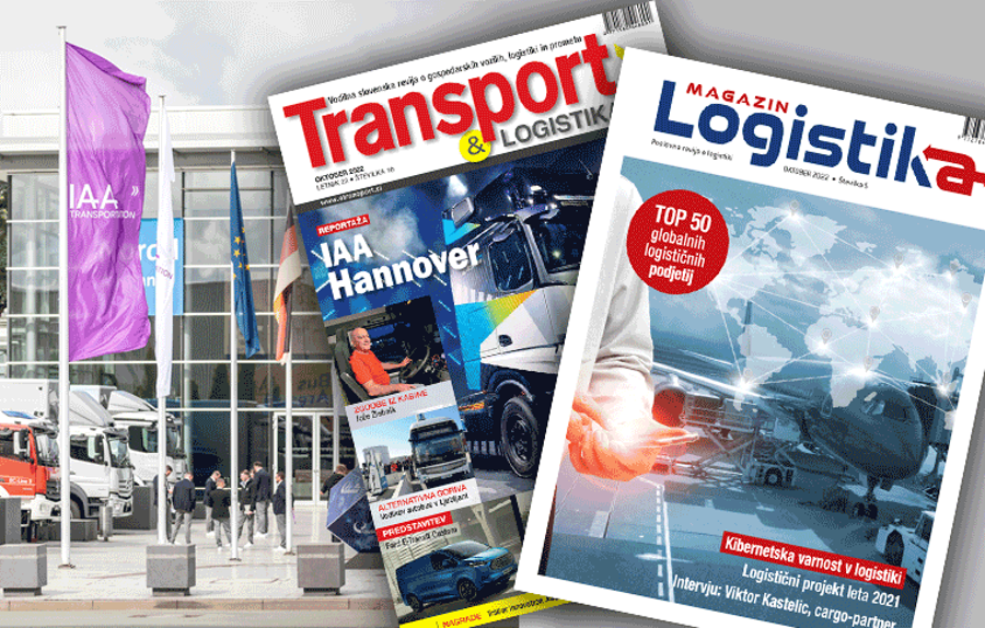 Izšla je oktobrska številka revije s prilogo Logistika magazin | Transport in logistika