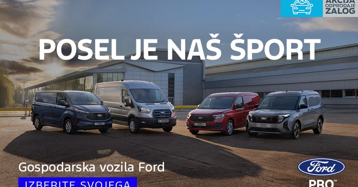 Izbrana lahka gospodarska vozila Ford po izjemnih akcijskih cenah ...