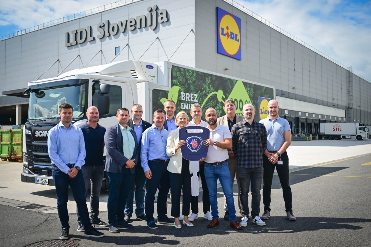 Lidl Slovenija dostavlja z električnim tovornjakom | Transport in logistika